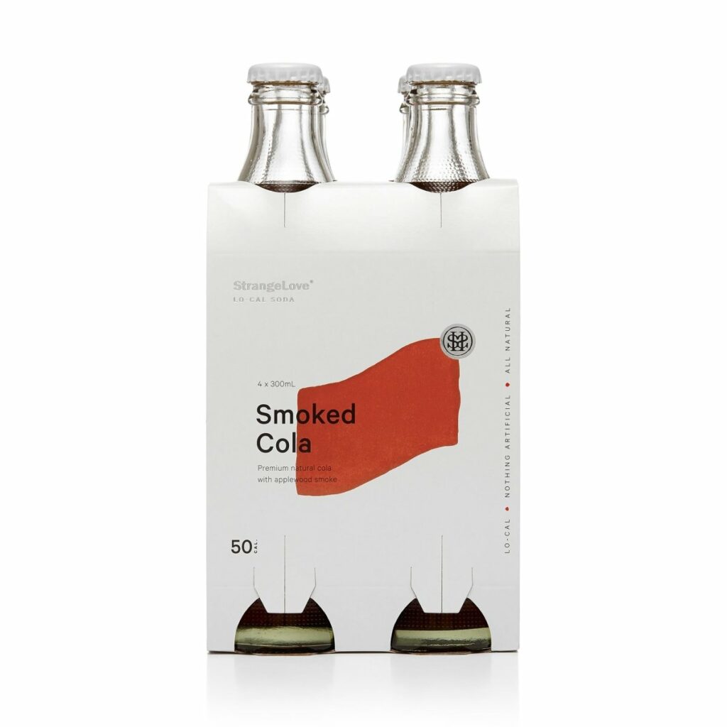 StrangeLove Smoked Cola Lo-Cal Soda - 24 x 300ml | Foodistribute