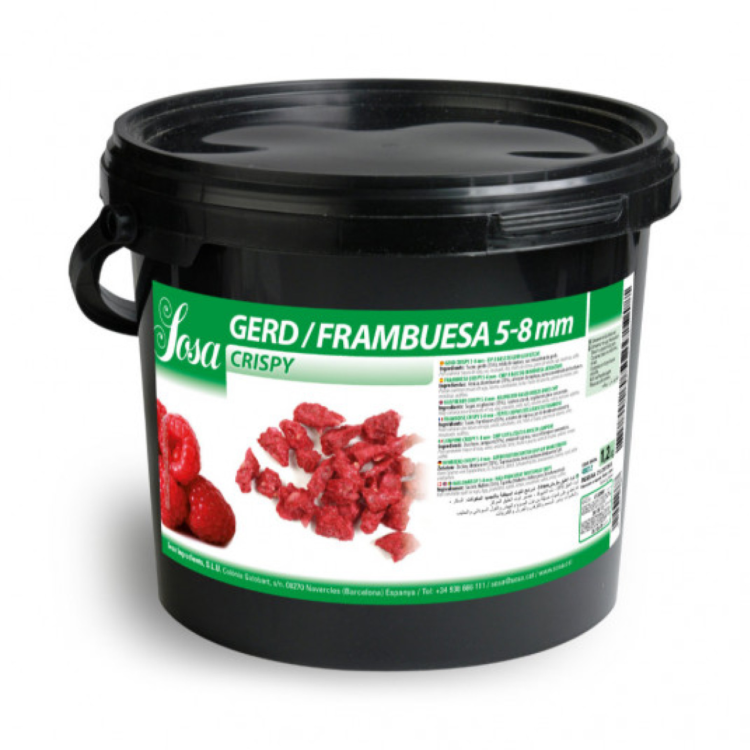 Sosa Crispy Raspberry 5-8mm - 200g | Foodistribute