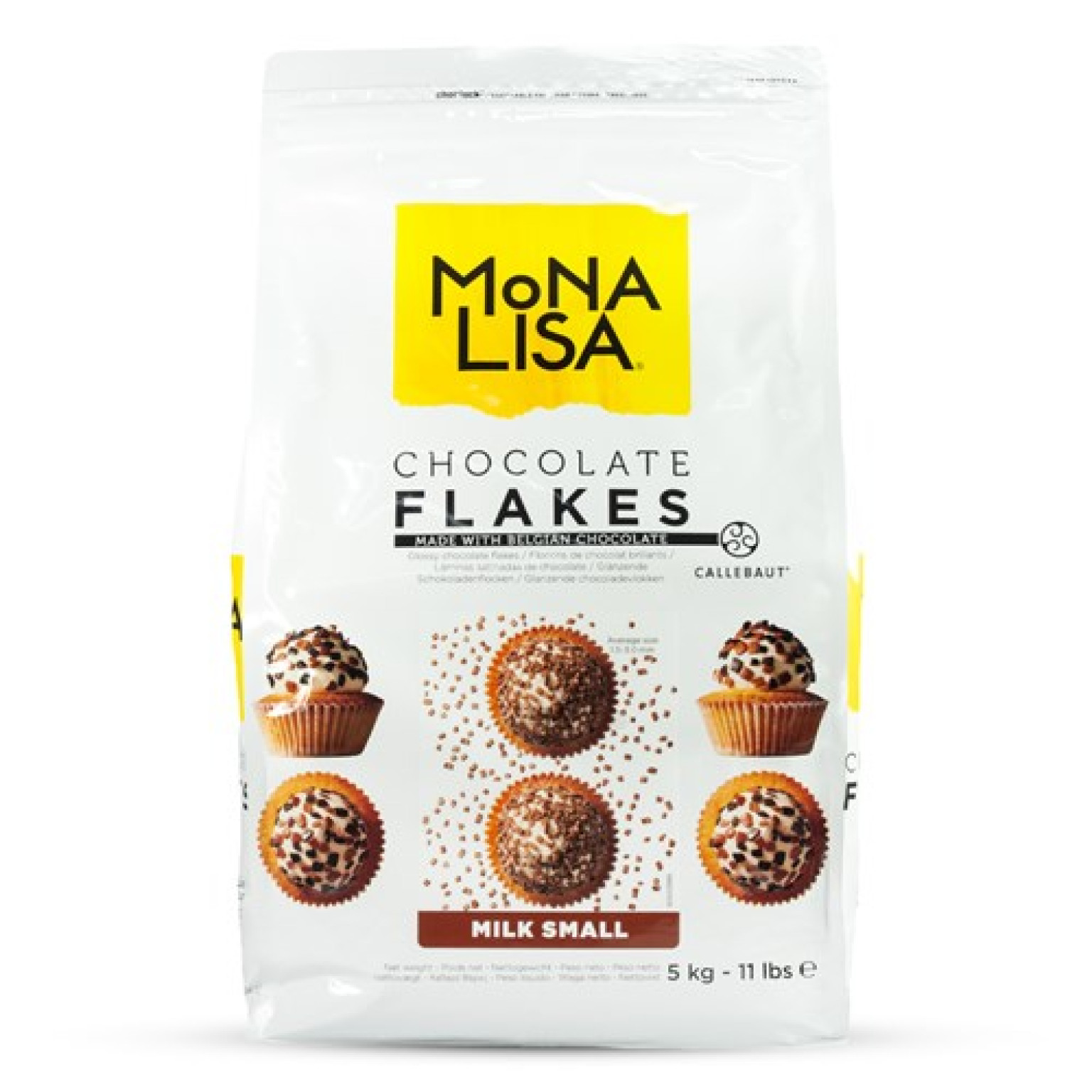 Mona Lisa Milk Chocolate Flakes - 5kg | Foodistribute